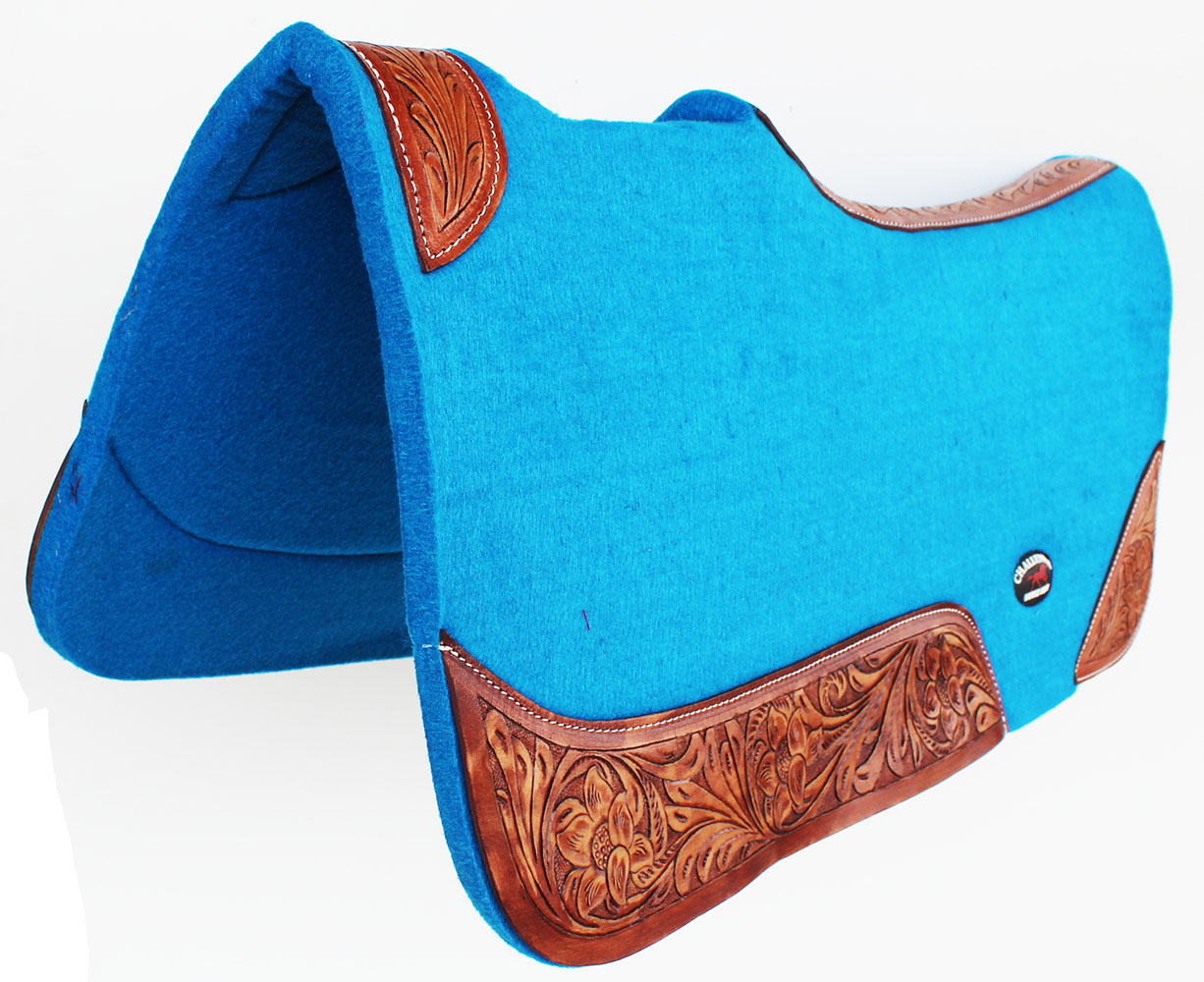 Horse SADDLE PAD Western Contoured Wool Felt Moisture Wicking Saddle ... Horse SADDLE PAD Western Contoured Wool Felt Moisture Wicking Saddle ...