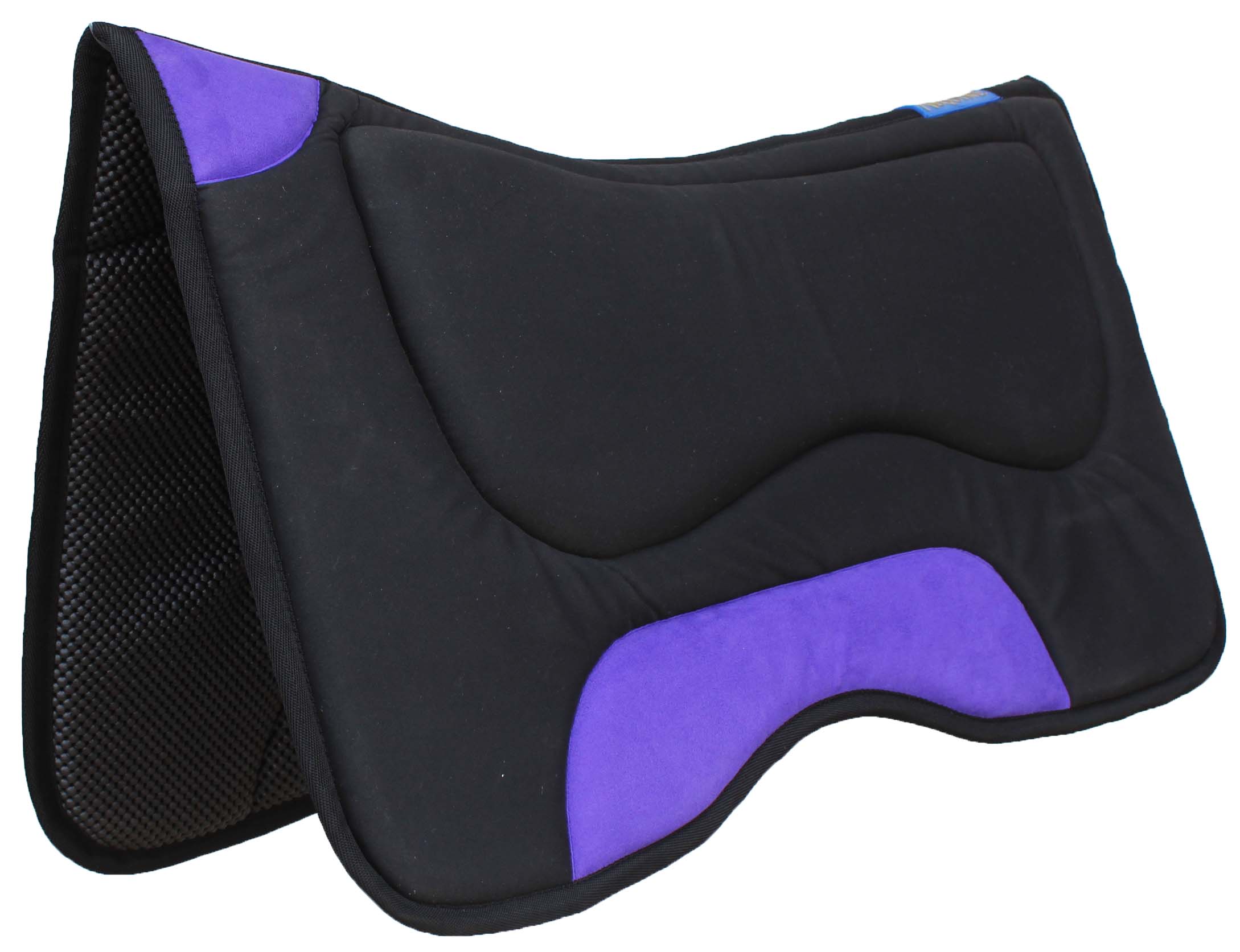 Horse Western Contoured Anti-Slip Shock Absorbing Saddle Pad Purple ...